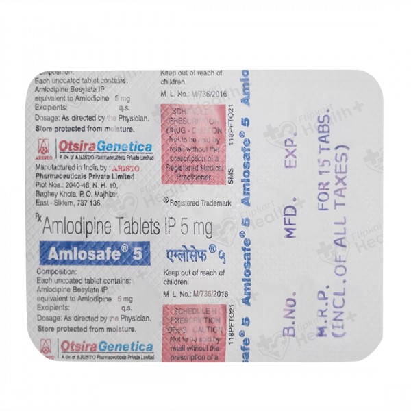 Amlosafe 5 mg store