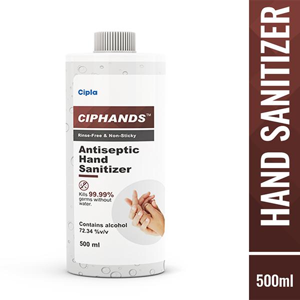 Buy Ciphands Antiseptic Hand Sanitizer 500 ml Online Flipkart Health