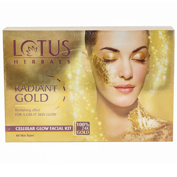 Buy Lotus Herbals Radiant Gold Cellular Glow Facial Kit 37 G Online At